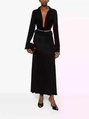 AYA MUSE Draped Collared Top