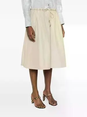 Brandon Maxwell Sutton Pintuck Elongated Shorts - Neutrals