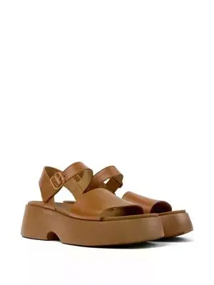 Camper Tasha Buckle Leather Sandals