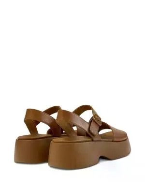 Camper Tasha Buckle Leather Sandals