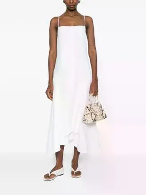 Brandon Maxwell Cascade Strap Dress