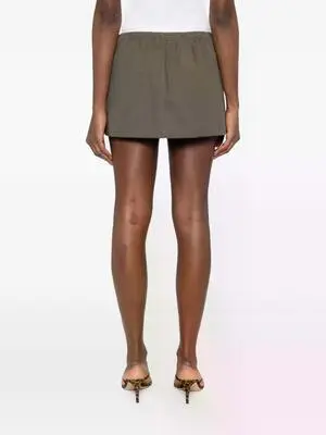 Alexander Wang Logo Elasticated-waistband Mini Skirt