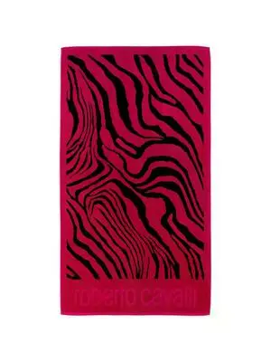Roberto Cavalli Zebra-print 2000 Beach Towel - Pink