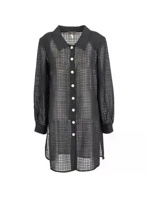 Fendi Check-pattern Wool Shirt