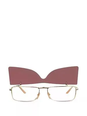 Gucci Flip-up Rectangle Sunglasses
