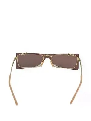 Gucci Flip-up Rectangle Sunglasses
