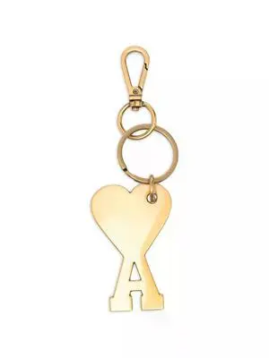 Ami Heart Letter Keyring - Gold