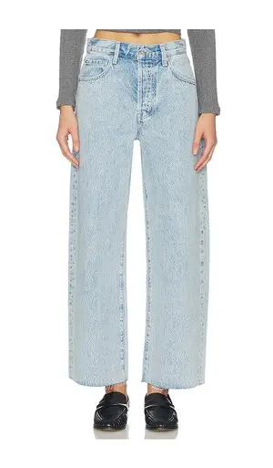 PISTOLA Tate Crop High Rise Wide Jeans - Blue