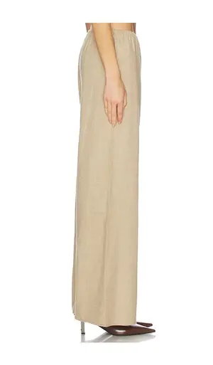 LA LIGNE Flannel Colby Pant - Tan