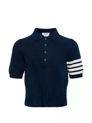 Thom Browne Horse-intarsia Polo Shirt - Blue