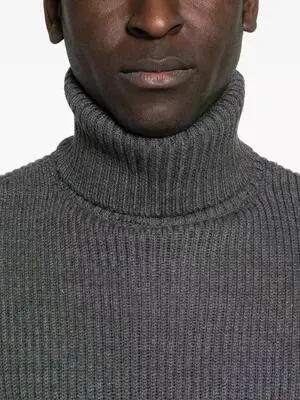 ENTIRE STUDIOS Ribbed Roll-neck Sweater - Grey