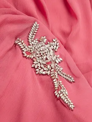 Erdem Cape-effect Embellished Gown