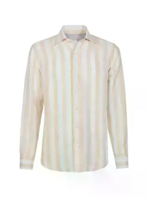 Eleventy Long-sleeve Striped Shirt - Neutrals