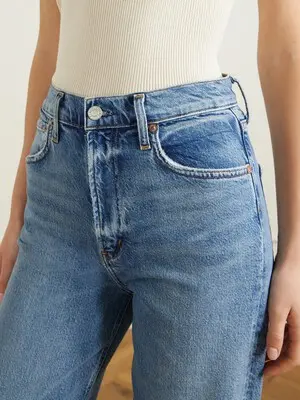 AGOLDE Ren Long High-rise Straight-leg Jeans