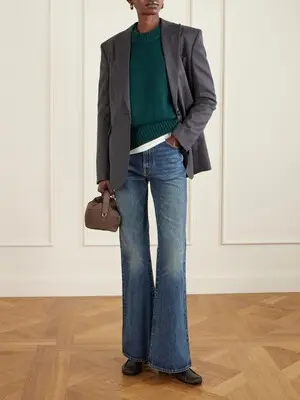 LA LIGNE Marin Wool And Cashmere-blend Sweater - Green