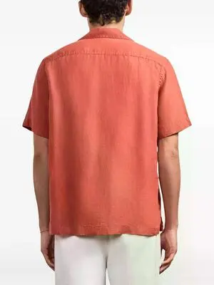 Frescobol Carioca Angelo Chest-pocket Short-sleeve Shirt - Orange