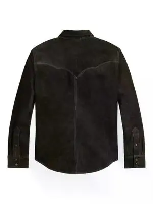 Ralph Lauren Press-stud Leather Overshirt