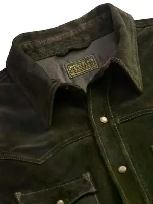 Ralph Lauren Press-stud Leather Overshirt