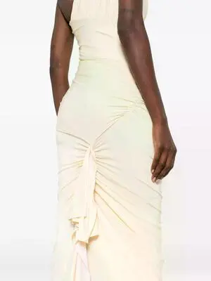 Tove One-shoulder Ruched Dress - Neutrals