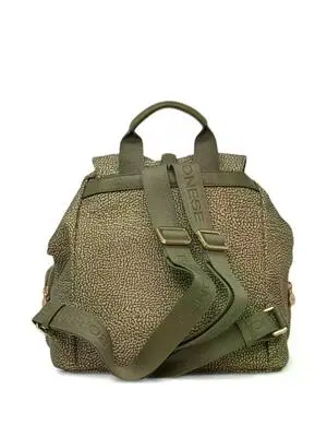 Borbonese Printed Flap-top Backpack - Green