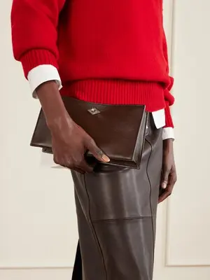 METIER Ease 28 Leather Clutch - Brown