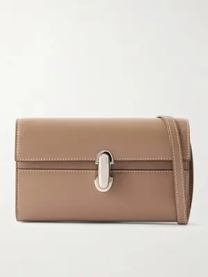Savette Symmetry Mini Leather Shoulder Bag - Brown