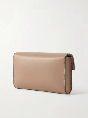 Savette Symmetry Mini Leather Shoulder Bag - Brown