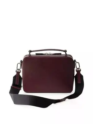 Prada Brique Medium Saffiano Leather Bag - Red