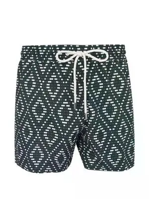 Frescobol Carioca Rio Printed Swim Short - Green