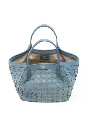 SERAPIAN Mini Leather Tote Bag - Blue