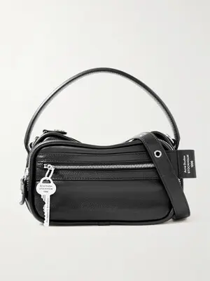 Acne Studios Embellished Leather Camero Kit Shoulder Bag - Black