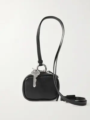 Acne Studios Camero Embellished Leather Keychain - Black