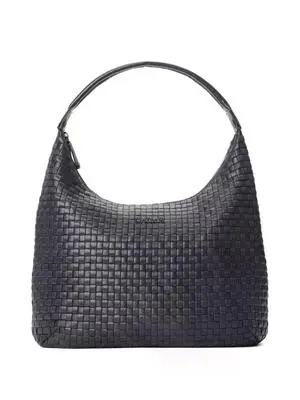 Mz Wallace Woven Shoulder Bag - Black