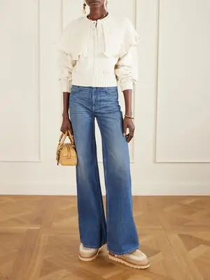 Chloé Dolcie Shearling-trimmed Suede Ankle Boots - Neutrals
