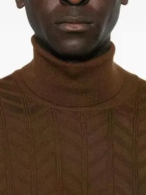 Corneliani Roll-neck Sweater - Brown