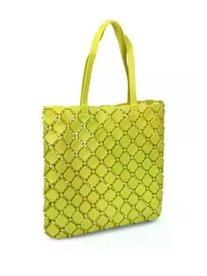 Melissa Mogu Beaded Tote Bag - Green