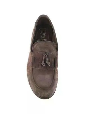 ALEXANDER HOTTO Tassel-detail Suede Loafers