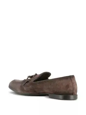ALEXANDER HOTTO Tassel-detail Suede Loafers