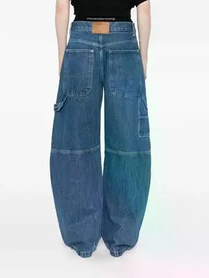 Alexander Wang Mid-rise Wide-leg Jeans With Integrated Boxer Brief Detail