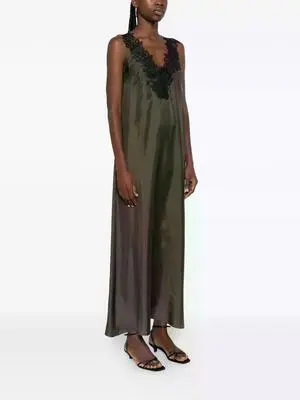 RÓHE V-neck Silk Maxi Dress