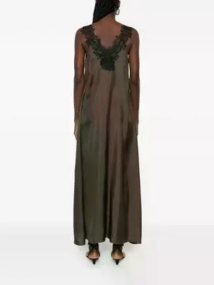 RÓHE V-neck Silk Maxi Dress