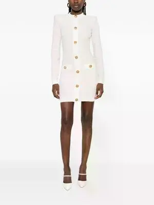 Balmain Buttoned Mini Dress