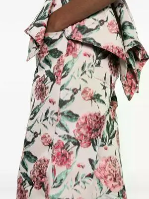 MARQUES' ALMEIDA Floral Brocade Trousers