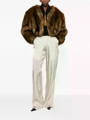 Alexander Wang Cropped Faux-fur Jacket