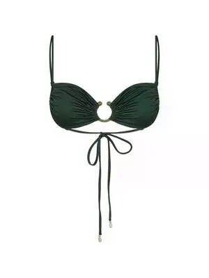Johanna Ortiz Tangle Up Bikini Top - Green