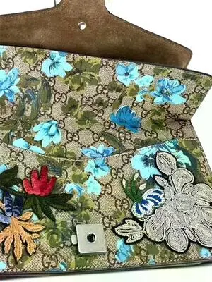 Gucci Dionysus Gg-supreme Embroidered Shoulder Bag