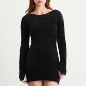 PEACHY DEN The Chloe Knit Mini Dress
