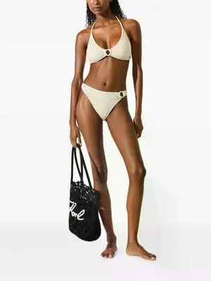 Karl Lagerfeld Ring-embellished Bikini Briefs