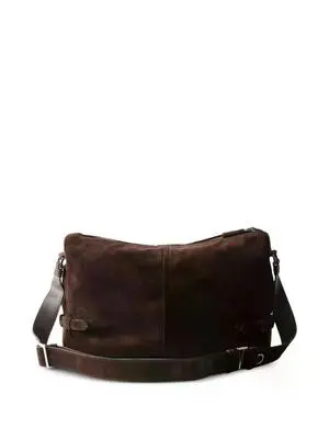 Prada Suede Messenger Bag - Brown