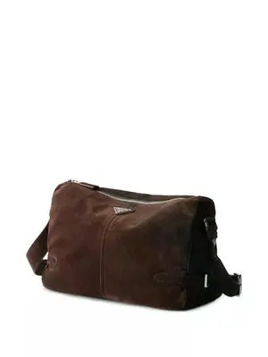 Prada Suede Messenger Bag - Brown